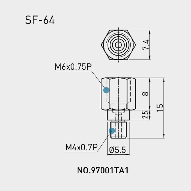 HIWIN SF-64 Oil Piping Joint - STOVIL
